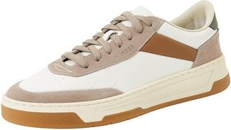 BOSS Boss Homme Baltimore Tenn Sdltb Baskets de Tennis, Beige Moyen, 40 EU