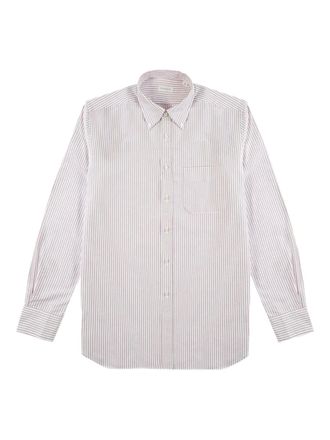 Glanshirt chemise ray&eacute;e - Blanc