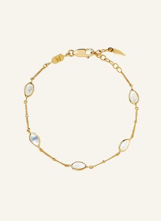 Missoma Missoma Armb&auml;nder Magma Rainbow Moonstone Bracelet By Glambou gold