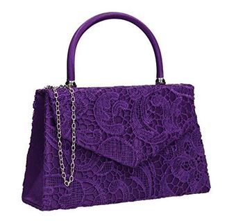 Swankyswans Kendall Pochette élégante en dentelle pour femme, Violet (Violet), Taille unique