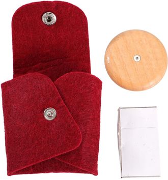 Aboofan Brotschneider Holz Mit Edelstahl Klingen Küchenmesser Haushaltsschneider Für Kuchenbacken Mit Ergonomischem Griff Und Rotem Filz Etui