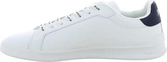 Ralph Lauren Homme, Chaussures, Blanc, Taille: 43 EU Heritage Court II Leather Baskets