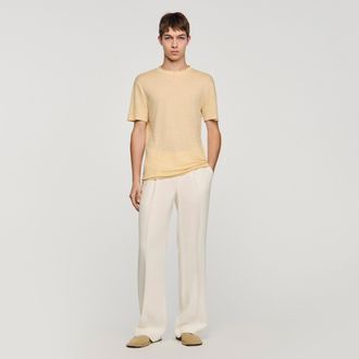 Sandro T-Shirt aus Leinen