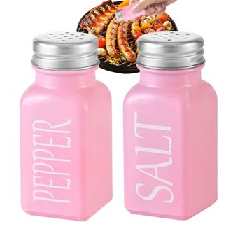 Generico Salz- und Pfefferstreuer-Set - Küchenzubehör aus Glas mit 80 ml - 2 Stück Salzstreuer | für Küche, Grill, Esszimmer, Catering, Outdoor, Camping, Party