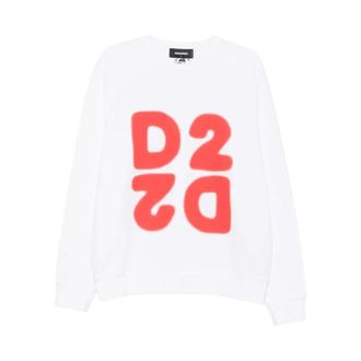 Dsquared2 Cool Fit Crewneck - - Sweatshirts & Hoodies - Herren - Wei&szlig; - S