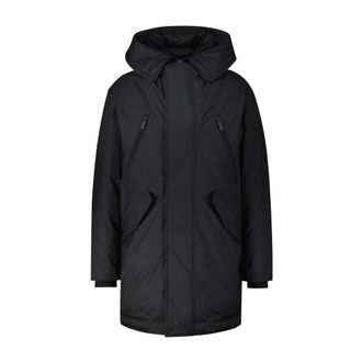 Dsquared2 Lange Kapuzenparka Jacke - - Coats - Herren - Schwarzk - M