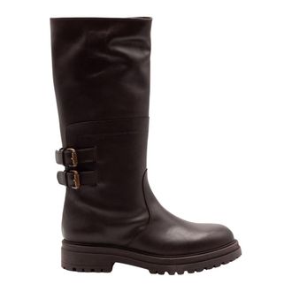 Julie Dee Kniehohe Stiefel - - Shoes - Damen - Braun - 38 EU