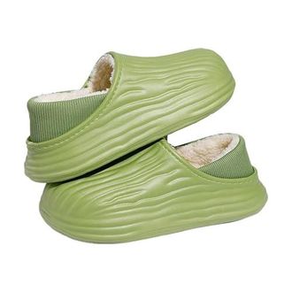 Generic Pantoufles dhiver antid&eacute;rapantes &agrave; dos ferm&eacute; avec doublure en peluche, chaussures chaudes et pelucheuses en mousse &agrave; m&eacute;moire de forme pour int&eacute;rieur e