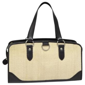 Burberry Pre-owned Cuir sacs-main - Femme - Pre-owned - Beige - Taille: ONE Size
