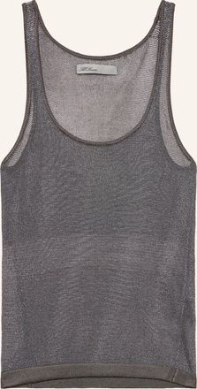 AllSaints Allsaints Stricktop Silvi Mit Glitzergarn grau