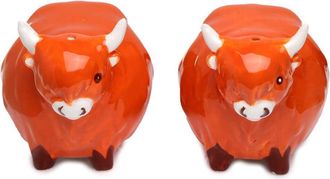 Puckator Highland Coo Cow Ceramic Salt and Pepper Set