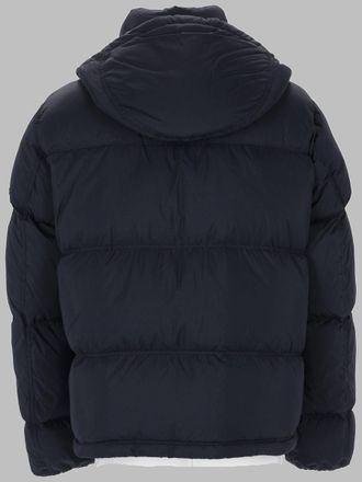 Stone Island Ripstop Removable Hood Puffer Jacket - Blue