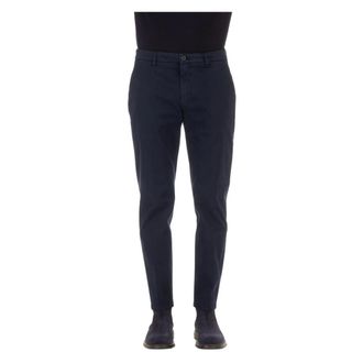 Department Five Blaue Hose mit Verstecktem Knopf - - Trousers - Herren - Blau - W34