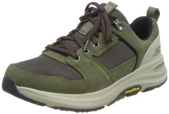 Skechers Herren 216106 Olbr Sneaker, Olive Suede Brown Textile, 42.5 EU
