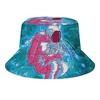 Generic Astronaute Spatial (16) Chapeau De Pêcheur Mode Seau Chapeau Léger Casquettes Visières pour Voyage Sports Été