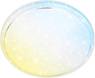 Briloner EEK A LED Deckenlampe mit Fernbedienung, dimmbar, Nachtlicht, warmwei&szlig; bis kaltwei&szlig;, LED Lampe, Deckenleuchte, Wohnzimmerlampe, K&uuml;chenlampe, Deckenbel