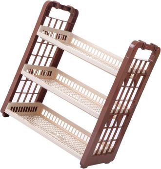 BESPORTBLE Multifunktionales Badezimmer Küchenregal aus Kunststoff Platzsparendes Aufbewahrungsregal für Haushalt Stabiler Organizer für Bad Toilette Balkon und 