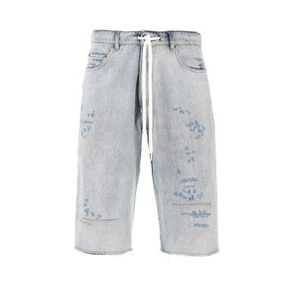 Maison Margiela Distressed denim shorts Man 48