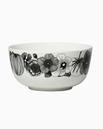 Marimekko Siirtolapuutarha Bowl 9 Dl White, Black