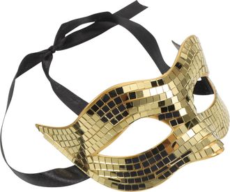 TOPBATHY Discomaske Für Frauen Partymaske Mit Glänzender Oberfläche Maskenballmaske Mit Discokugel-Design Ausgefallene Party-Gesichtsmaske Maskenball-gesichtsb