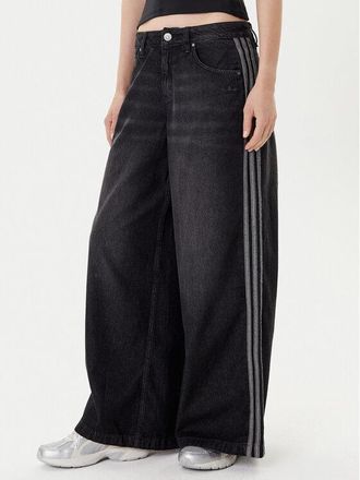 adidas Jeans adicolor Denim Adilenium JV7453 Schwarz Wide Leg
