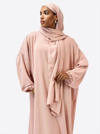 Elara Maxikleid Damen Abaya mit integriertem Hijab & lockerem Schnitt