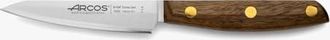 Arcos Serie Nordika - Gem&uuml;semesser | Sch&auml;lmesser - Edelstahl NITRUM - Klinge 100 mm - Ovengkol Holzgriff 100% nat&uuml;rlicher FSC - 100% recycelte Verpackung, B