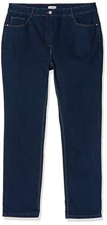 Damart Jean Taille Haute pour Femme, Coupe Ajustée, Indigo, 48