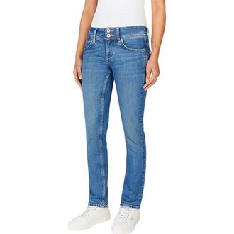 Pepe Jeans London Jean Slim LW Venus pour Femme, Bleu (Denim - NC3), 30W/32L, Bleu (Denim - Nc3), 30 W/32 L