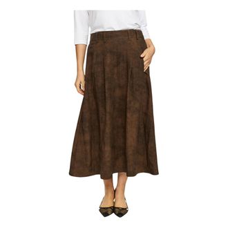 2-Biz Femme, Jupes, Brun, Taille: 38 FR Midi Skirts