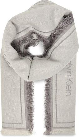 Calvin Klein Tuch Emblem Graphic Lw Square Scarf LV04F8073G Grau