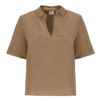 Marella Femme, Blouses et Chemises, Brun, Taille: 40 FR Chemise Emmsante