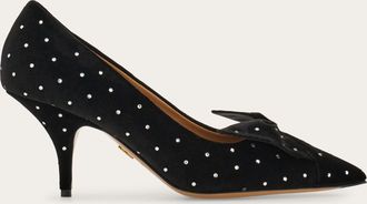 Ferragamo Damen Pumps mit zarter Schleife Schwarz Gr&ouml;&szlig;e 35.5