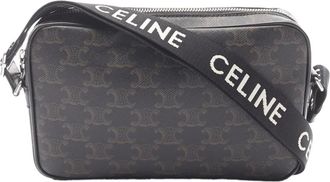 Celine Pre-owned Vintage Triomphe Canvas Camera Bag - Femme - Pre-owned - Brun - Taille: ONE Size