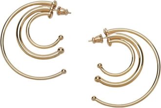 Panconesi Pierced Solar Hoops Small - - Accessories - Damen - Gelb - ONE SIZE