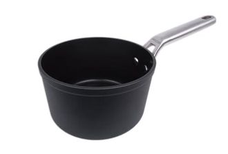 Arcos Série Samoa | Petite casserole Anti-adhésive 16 cm et 1,5 L | Aluminium Forgé | Compatible tous feux | Poignées acier inox effet froid | Économie déne