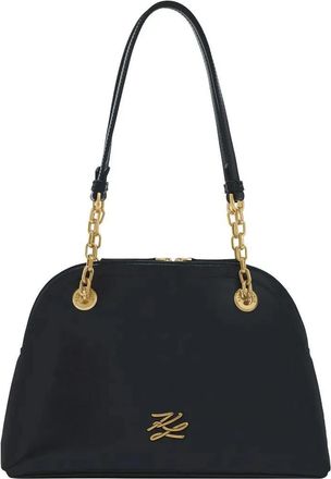 Karl Lagerfeld Hobo Bags - MEDIUM K/AUTOGRAPH BOWLING Schultertasche - Gr. unisize - in Schwarz - f&uuml;r Damen