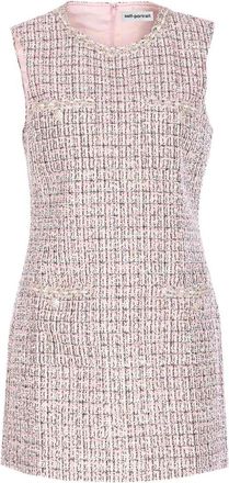 Self Portrait Kurzes Kleid - Nude