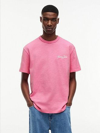 Tommy Hilfiger T-shirt d&eacute;contract&eacute; textur&eacute; imprim&eacute; au dos