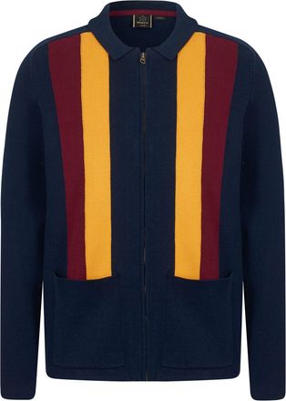 Merc of London Herren Ripon Sweater Cardigan, Marineblau, Medium