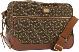 Ferragamo Sac bandouli&egrave;re en toile Pre-owned - Femme - Pre-owned - Vert - Taille: ONE Size