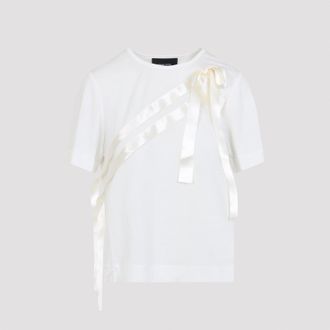 Simone Rocha T-shirt facile avec ceinture &agrave; noeud