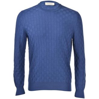 Gran Sasso Rundhalsausschnitt Stricktop f&uuml;r Damen - - Knitwear - Herren - Blau - 3XL