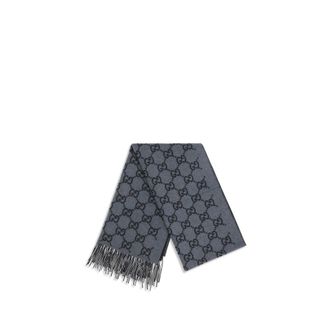 Gucci Mens Blue Cashmere Foulard Accessory
