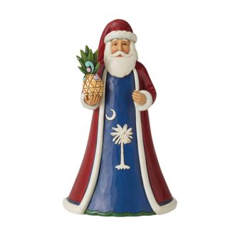 Enesco Jim Shore Heartwood Creek South Carolina Weihnachtsmann-Figur, 18 cm, mehrfarbig