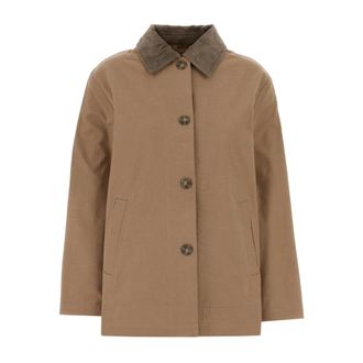 Calvin Klein Homme, Manteaux, Beige, Taille: S Cotton Mac Coat