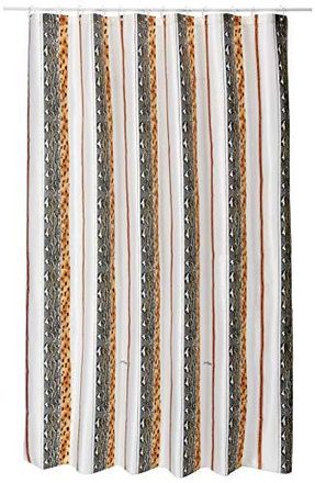 Spirella Vorhang Textil Tier Terrabrau 180 x 200 1240190, Weiß, Estandar