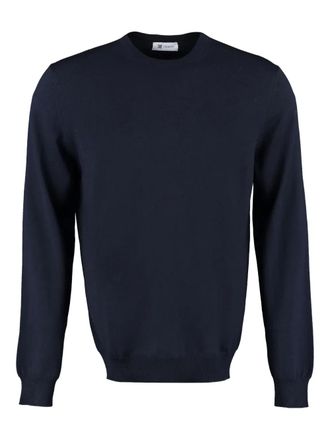 THE (ALPHABET) pull en laine à col rond - Bleu