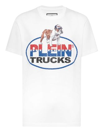 Philipp Plein Round Neck T-Shirt Bulldog