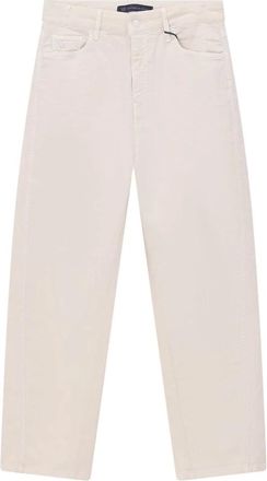 Raffaello Rossi Femme, Pantalons, Beige, Taille: 42 FR Jean 7/8 Barrel-Fit